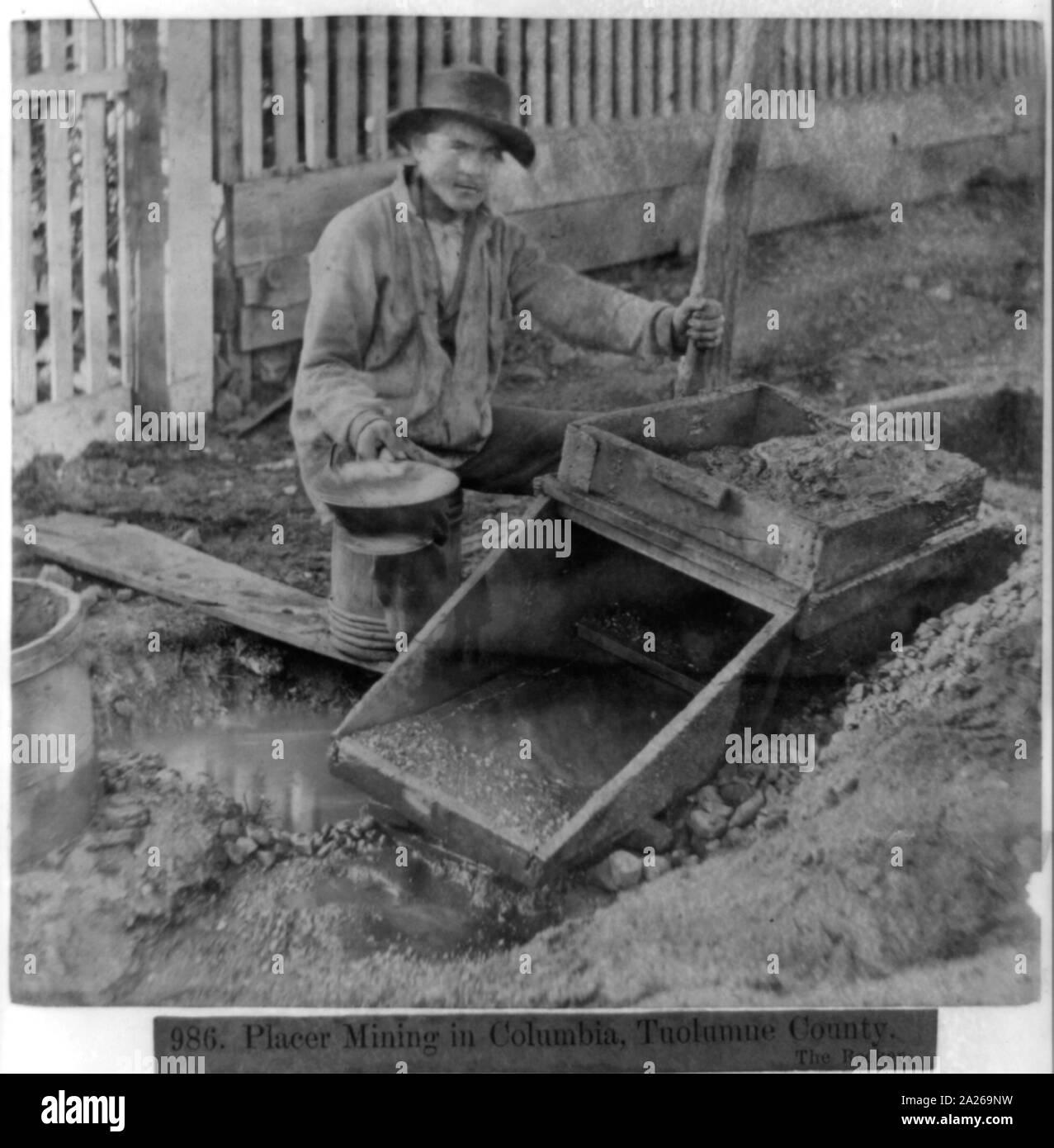 Placer mining Black and White Stock Photos & Images - Alamy