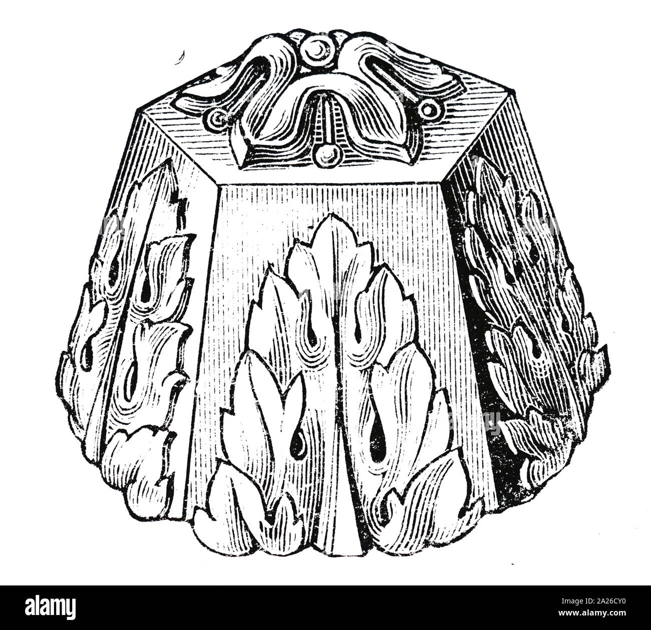 Engraving depicting an ice mould. Dated 19th century Stock Photo - Alamy