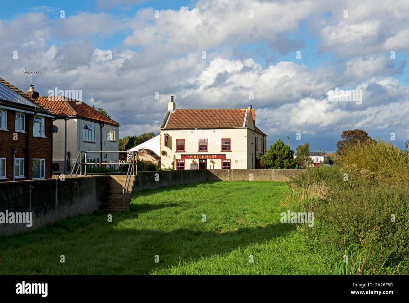 The White Hart pub in the village of Owston Ferry, North Lincolnshire ...