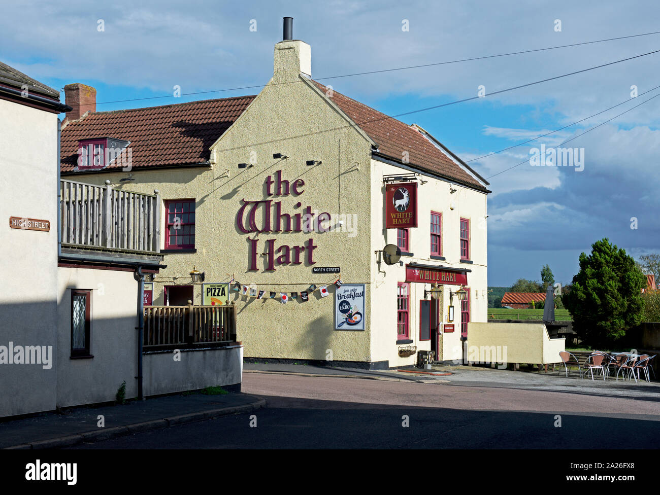 The White Hart pub in the village of Owston Ferry, North Lincolnshire ...