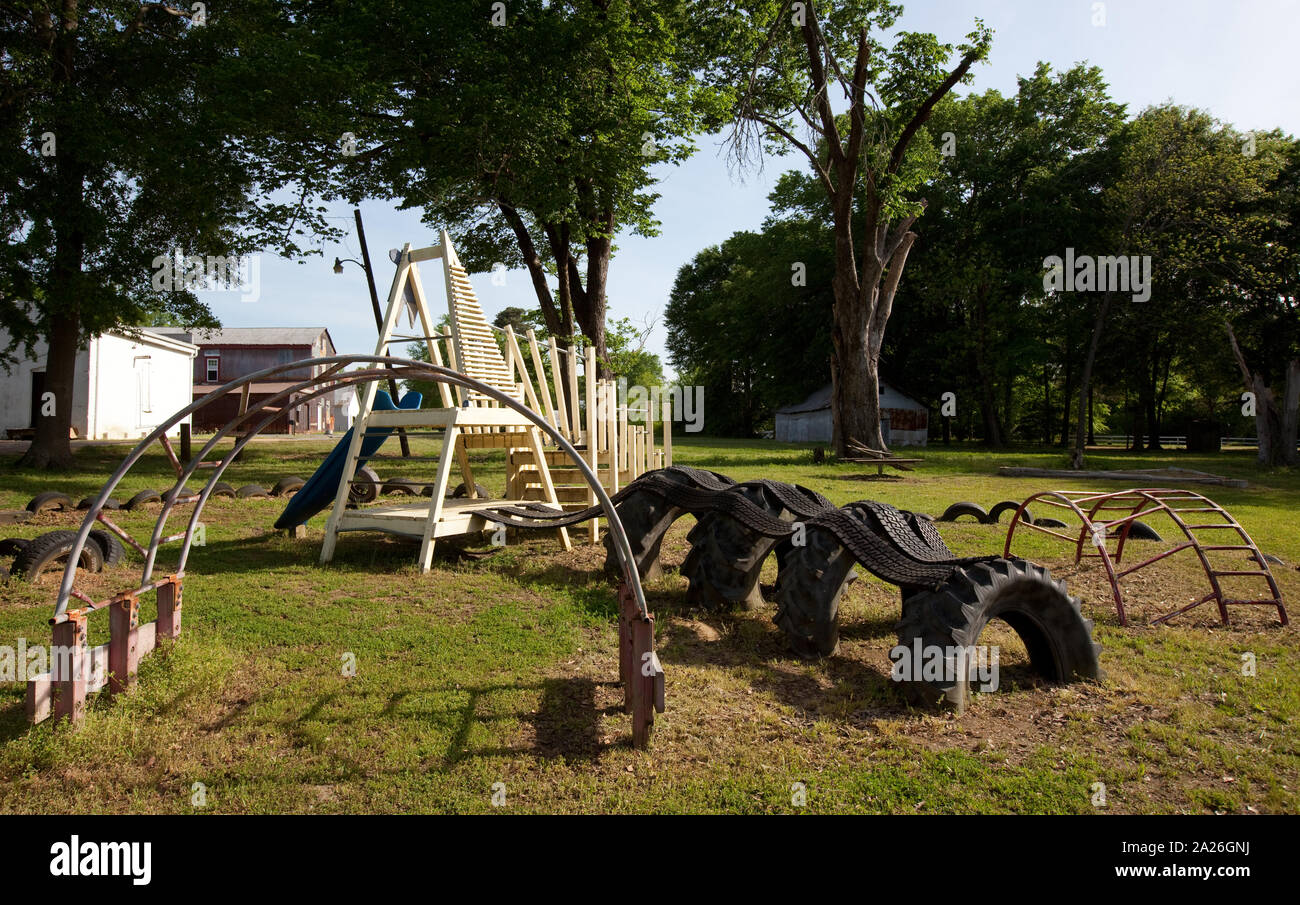 Playground designed by the Rural Studio, Newbern, Alabama Stock Photo ...