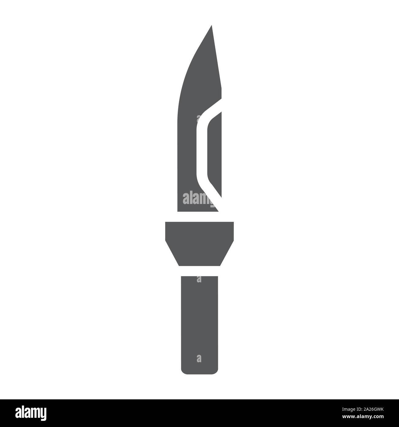 Army knife glyph icon, army and weapon, military knife sign, vector ...