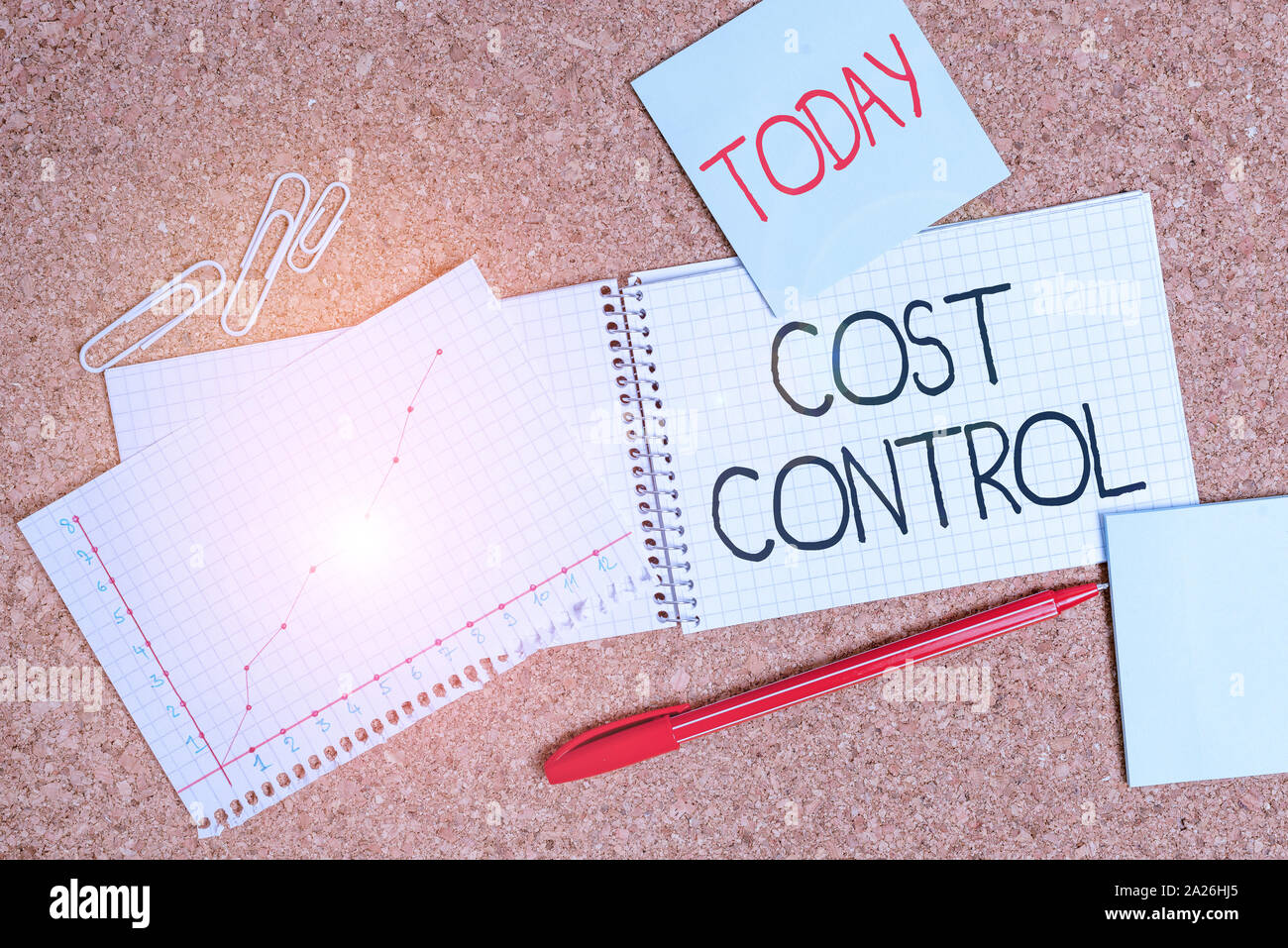 Writing note showing Cost Control. Business concept for practice of ...