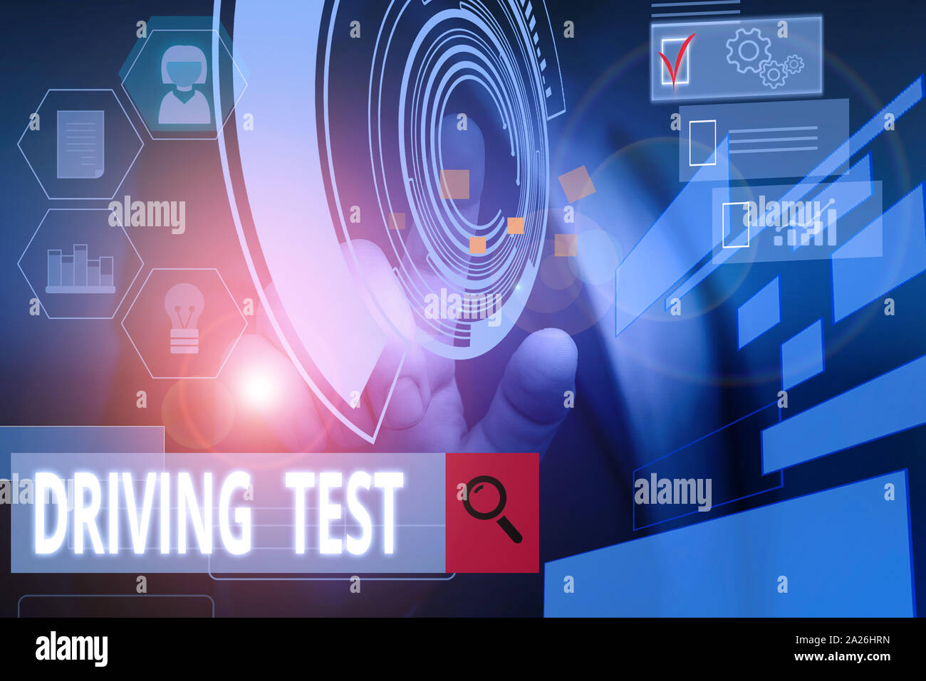 Handwriting text writing Driving Test. Conceptual photo procedure to ...