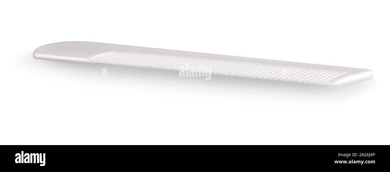 The White comb isolated on white background Stock Photo - Alamy