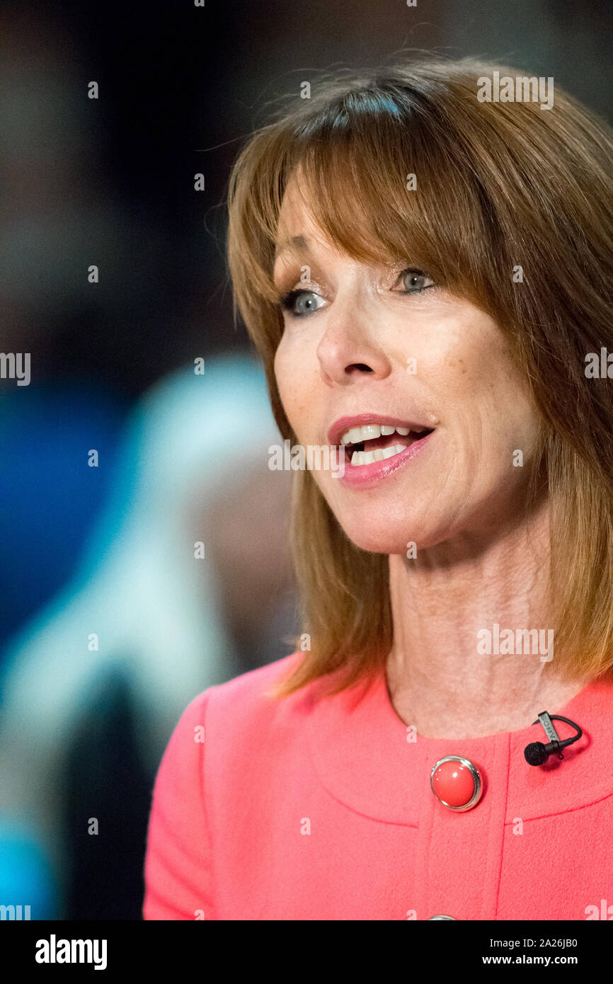 Kay Burley for Sky News presenter at the Labour Party 2019 annual ...