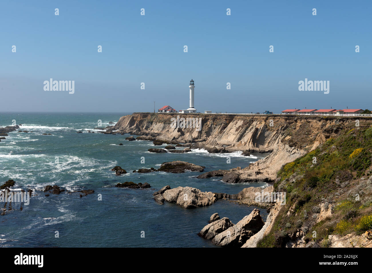 Point Arena Lighthouse in California Stock Photo - Alamy