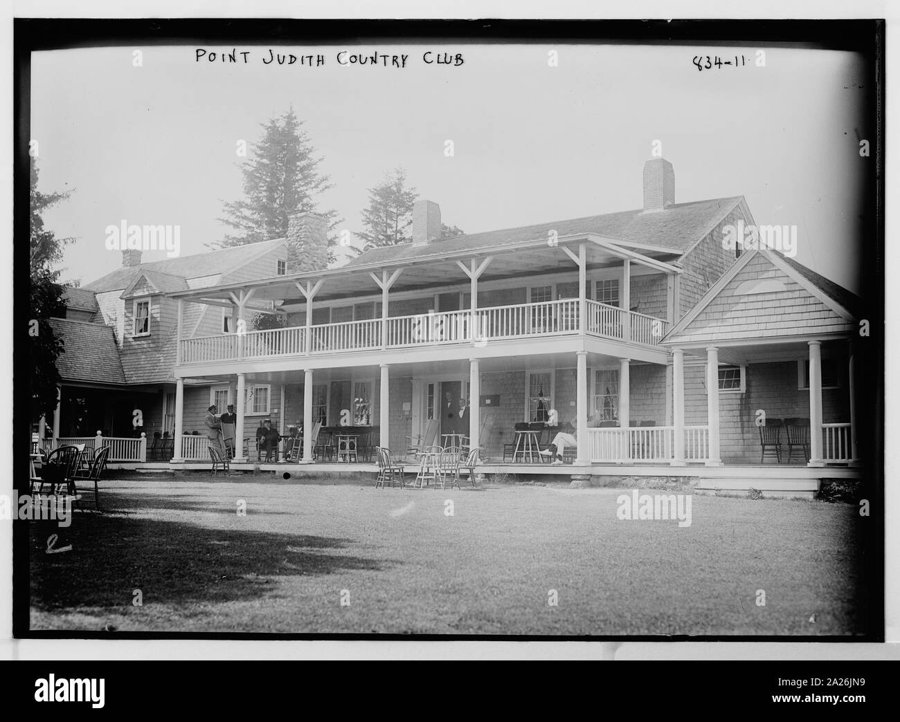 Point Judith Country Club, exterior, showing club bldg. with porch and ...
