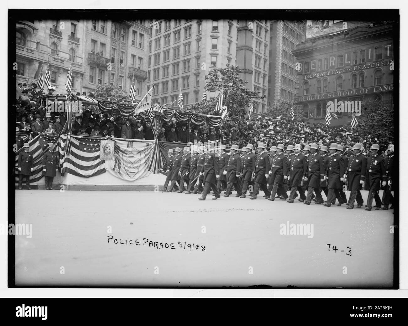 Police Parade, New York Stock Photo - Alamy