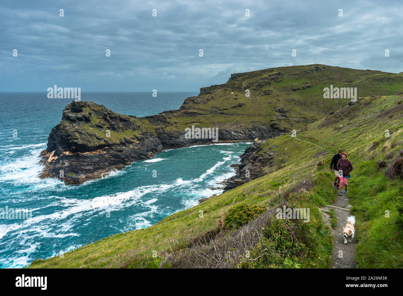 Boscastle coast path walk hi-res stock photography and images - Alamy
