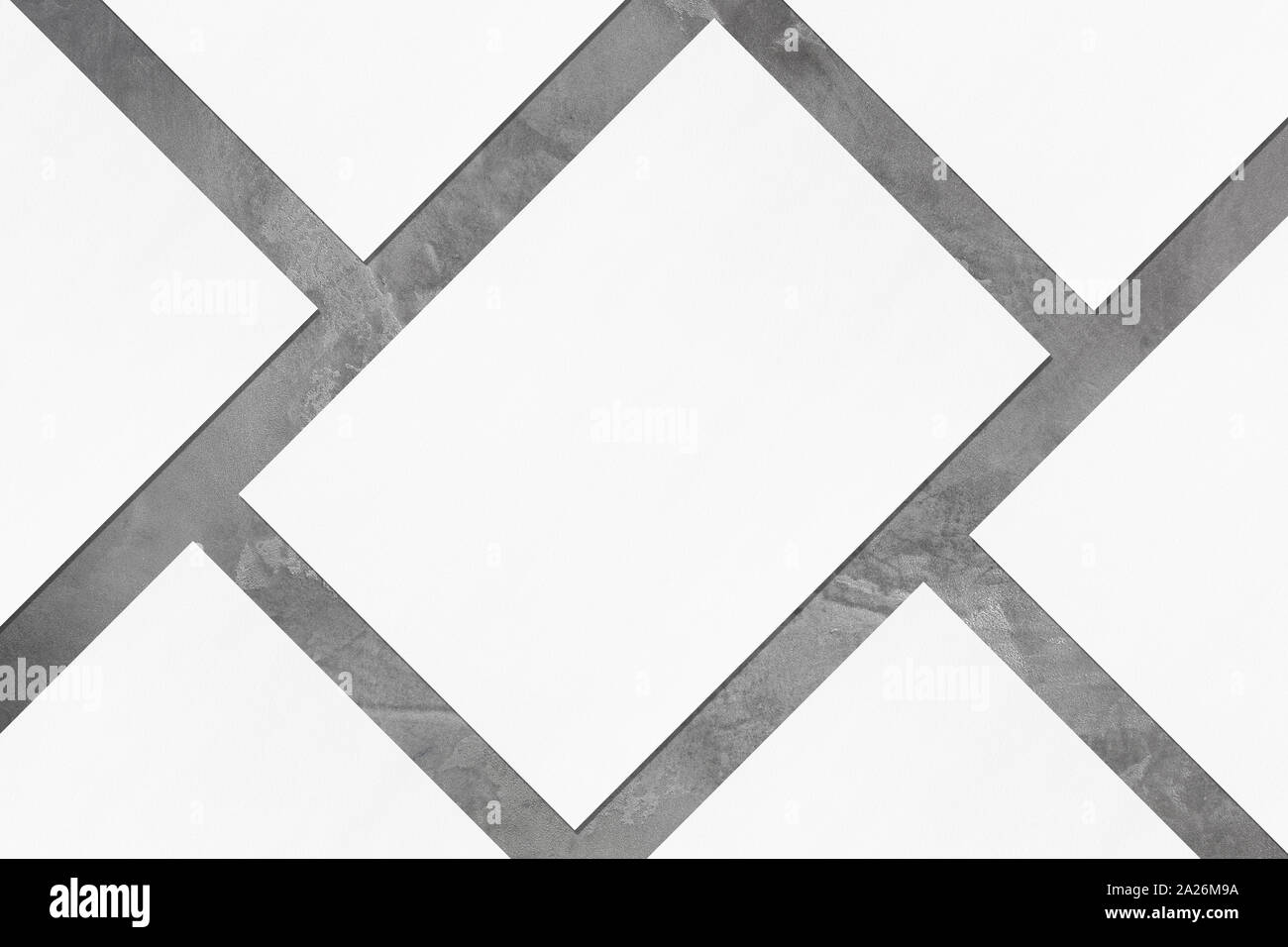 Closeup of empty white rectangle poster or card mockups lying ...