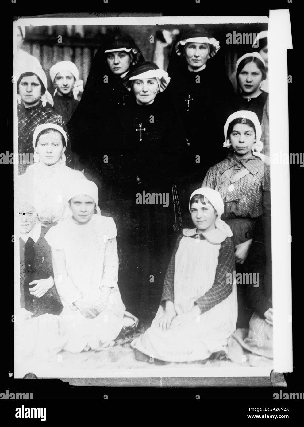 Polish nuns & children Stock Photo - Alamy