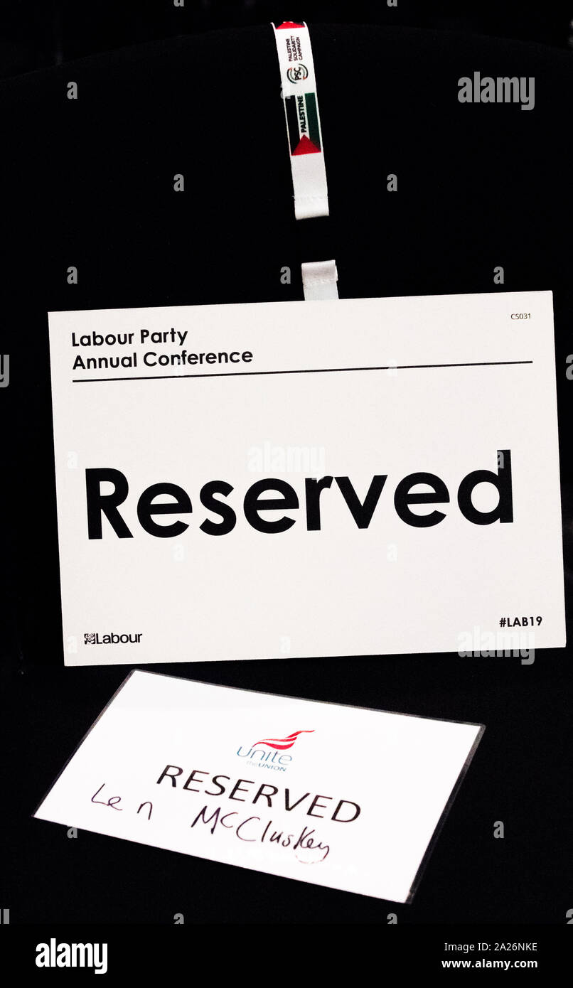 Reserved seating hi-res stock photography and images - Alamy