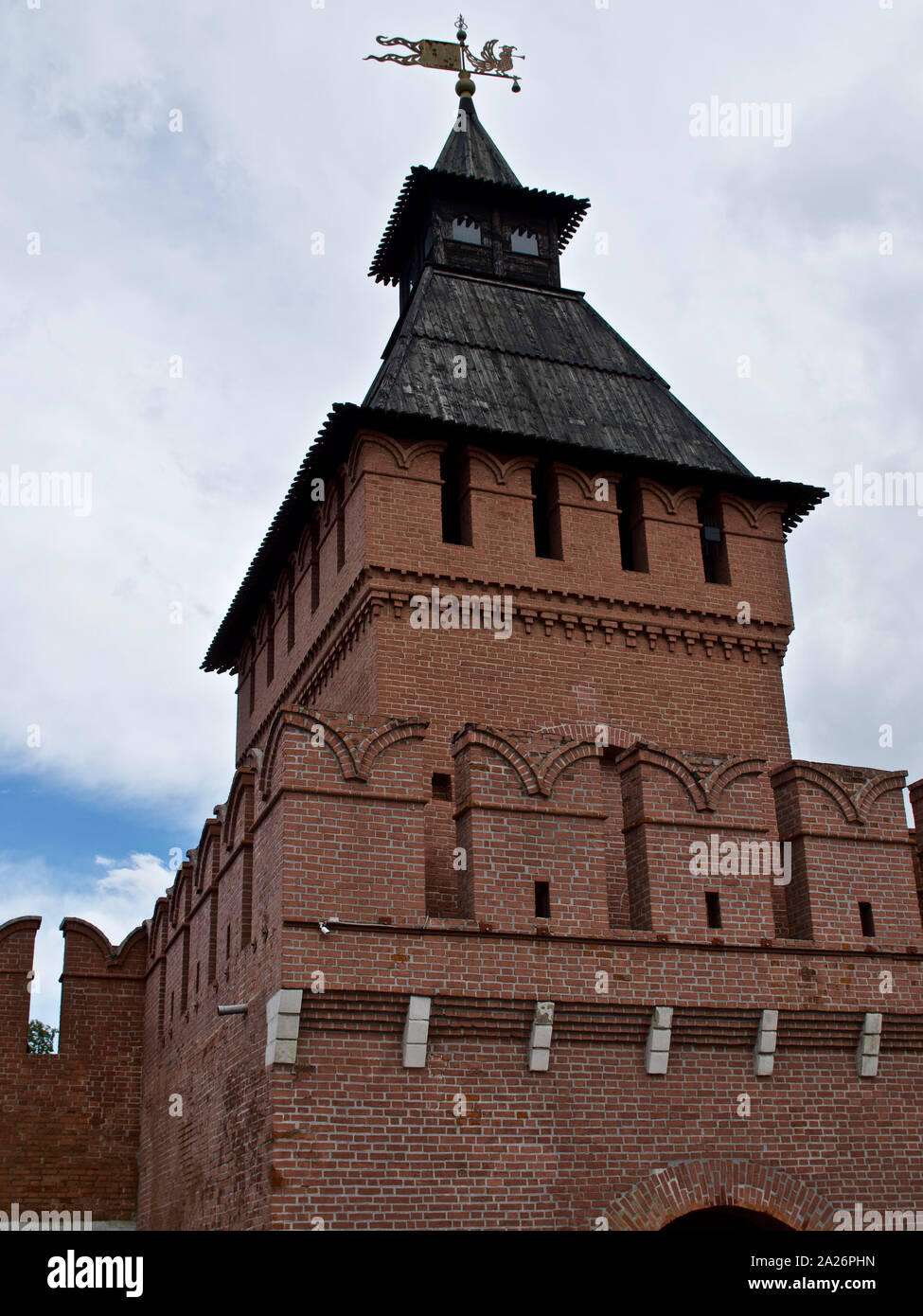 Ancient architectural complex Fortress Tula Kremlin, Russia Stock Photo ...
