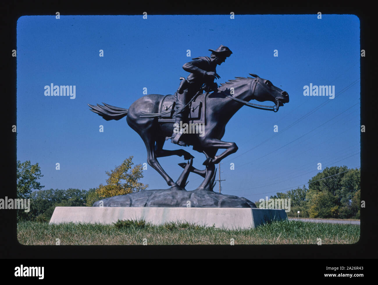 Pony express statue hi-res stock photography and images - Alamy