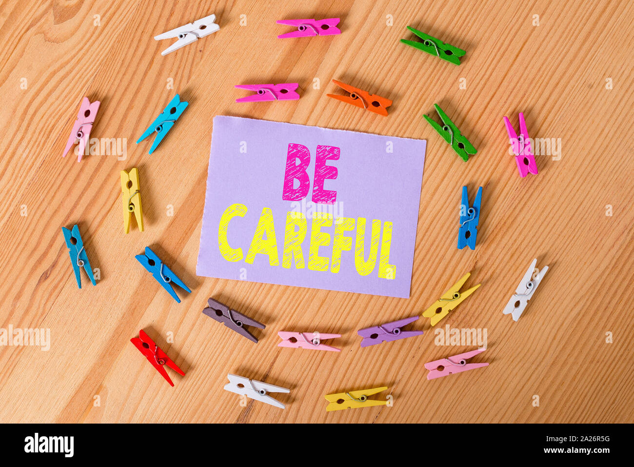 Handwriting text Be Careful. Conceptual photo making sure of avoiding ...