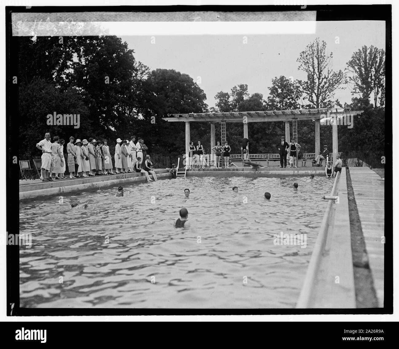 Pool at Manor Club Stock Photo - Alamy