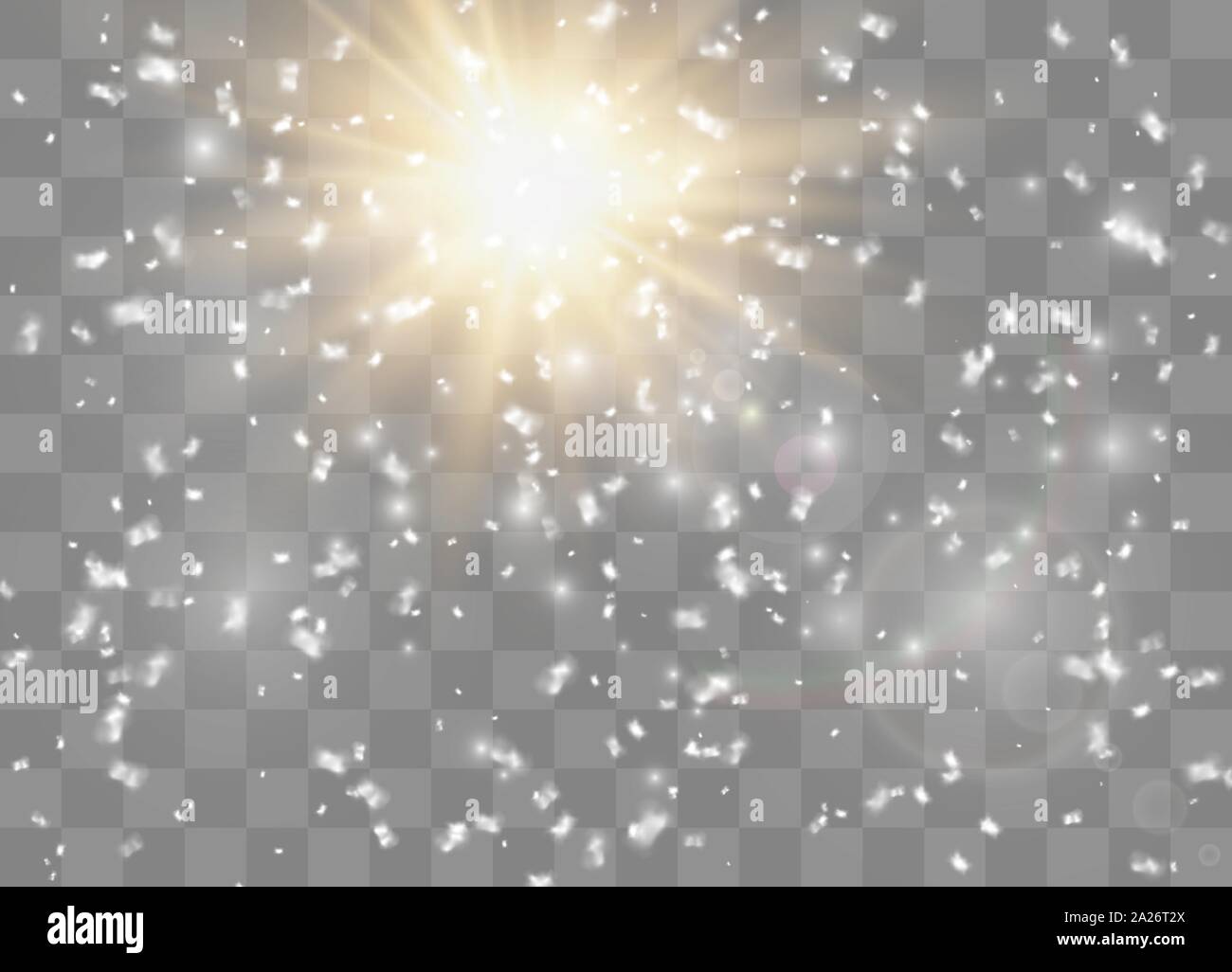 Snowflakes, snow background. Christmas snow for the new year. Glow ...