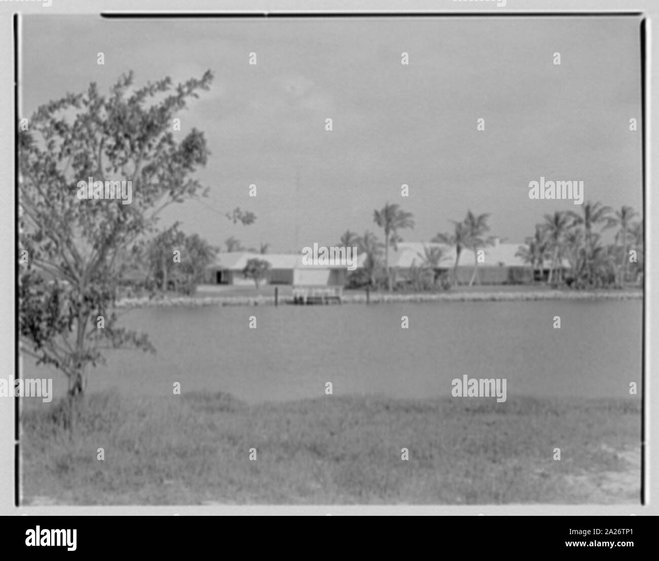 Florida waterfront lifestyle Black and White Stock Photos & Images - Alamy