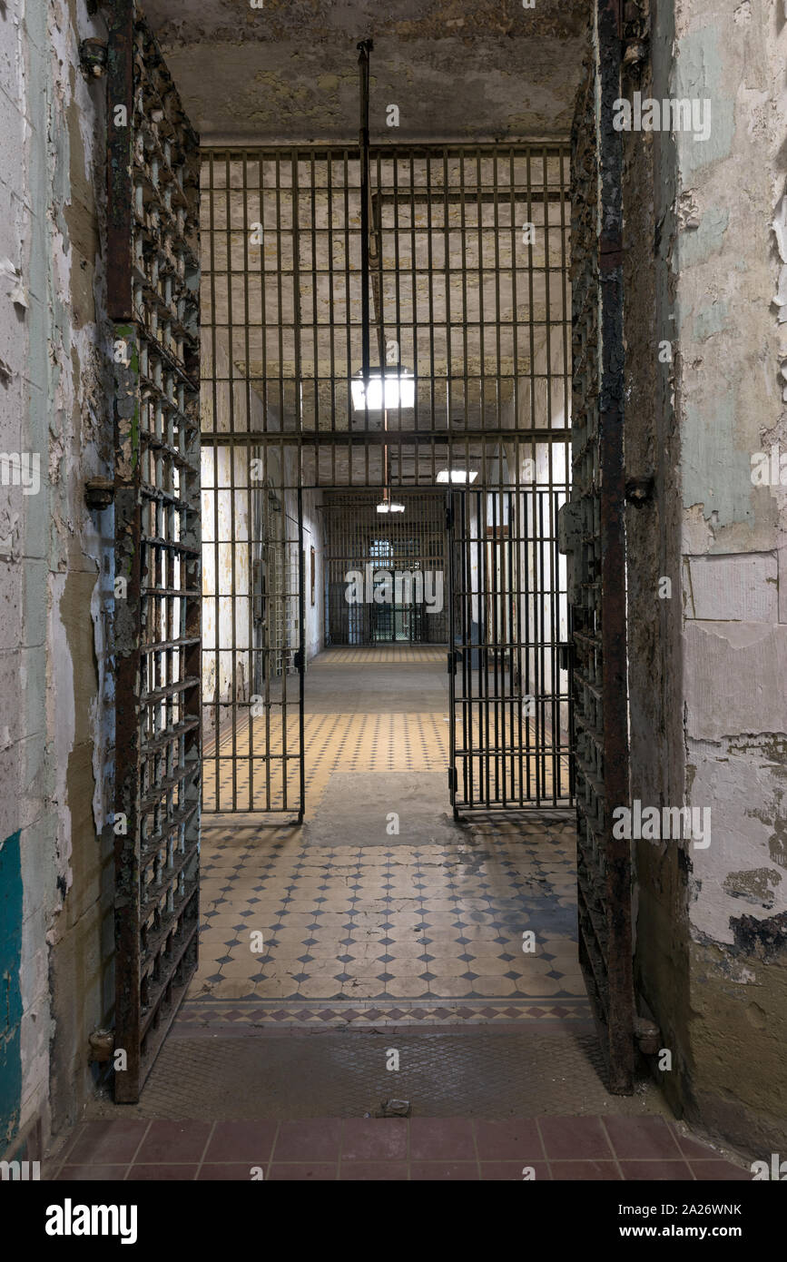 Portion of a cellblock at the West Virginia State Penitentiary, a ...