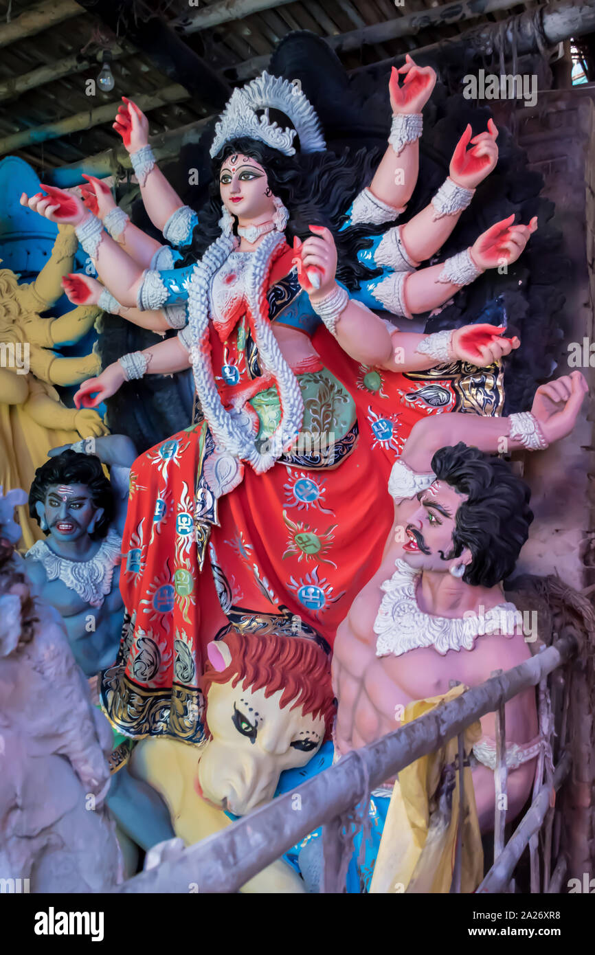 Durga Puja, also called Durgotsava, is an annual Hindu festival in the ...