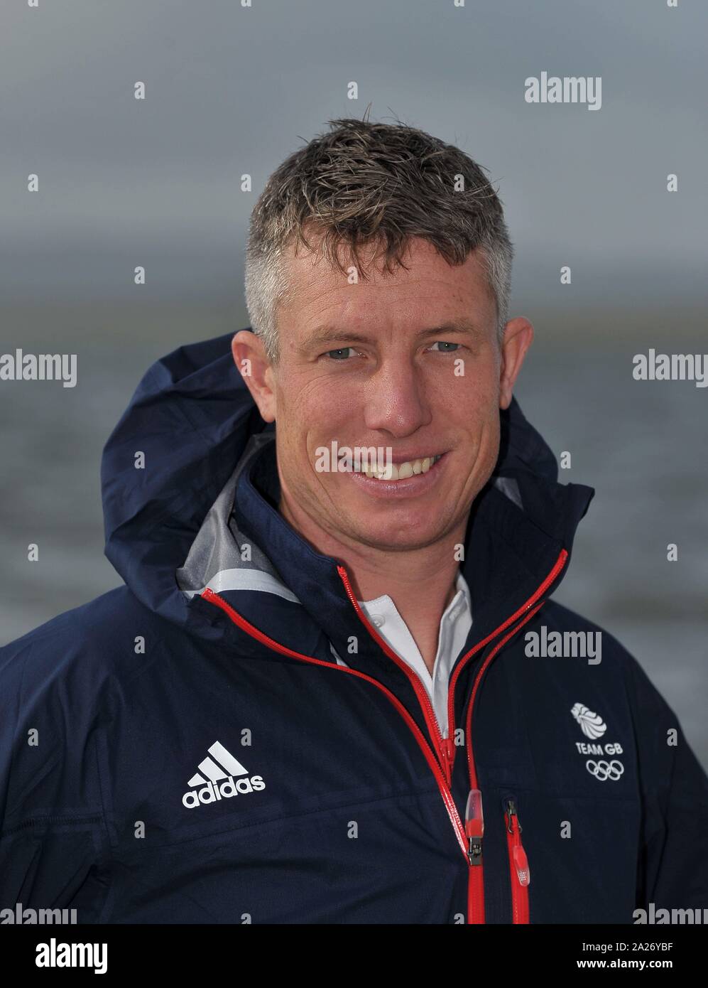 Poole. United Kingdom. 01 October 2019. Stuart Bithell (mens 49er skiff ...