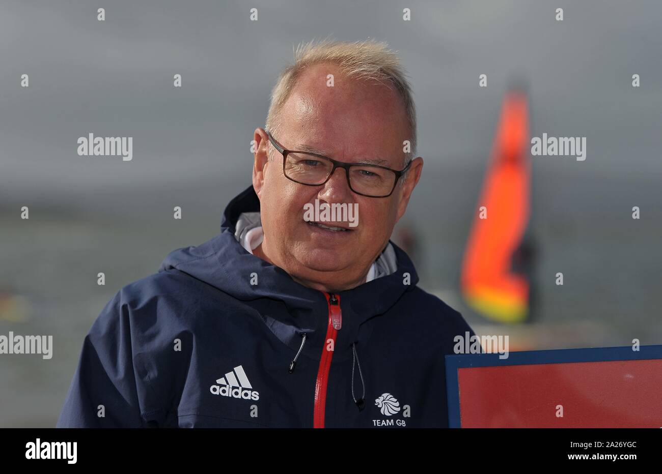 Poole. United Kingdom. 01 October 2019. Mark England (Chef de Mission ...