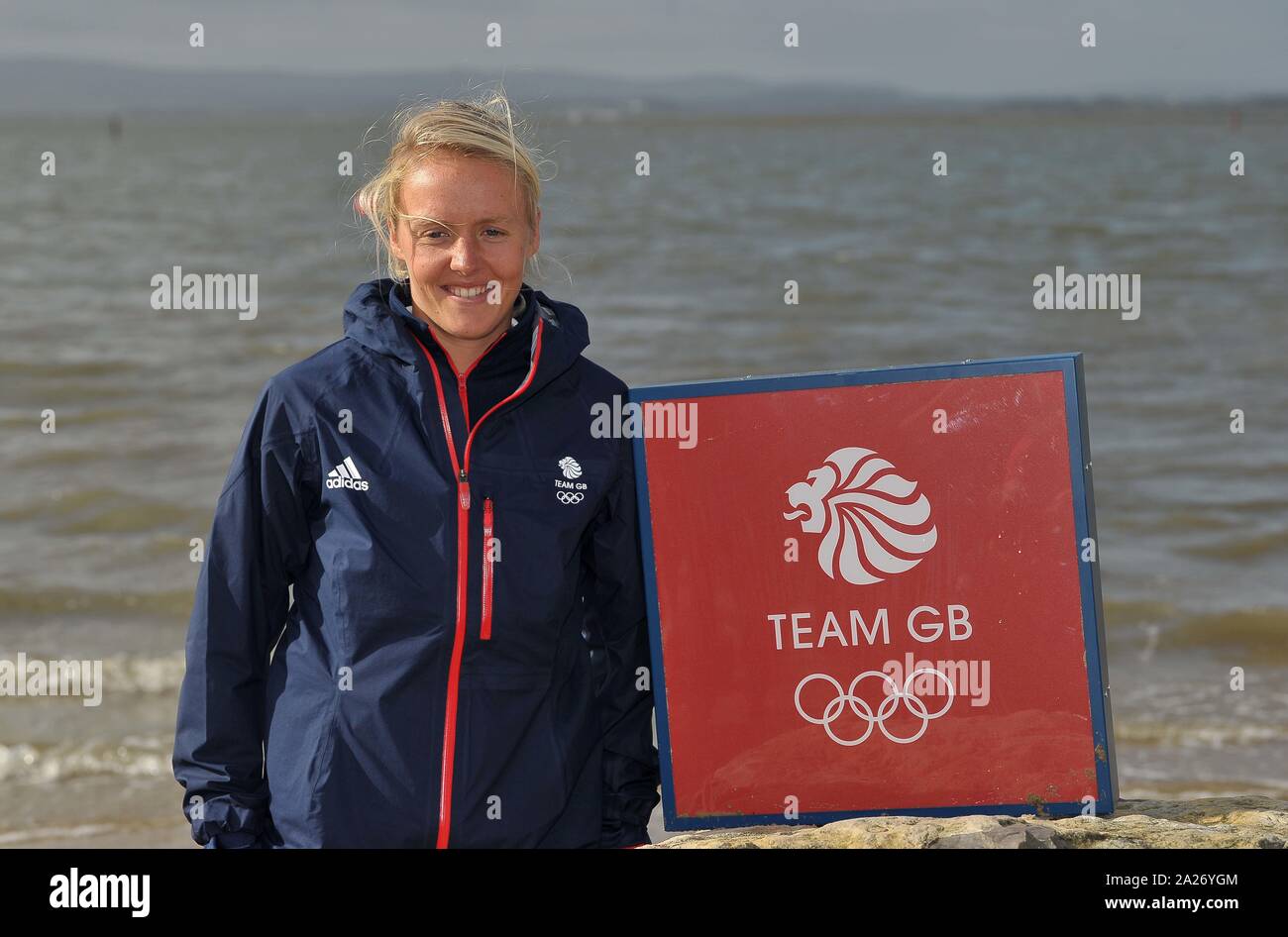 Poole. United Kingdom. 01 October 2019. Emma Wilson (womens RS:X ...