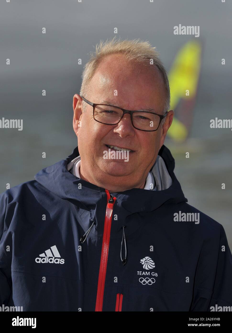 Poole. United Kingdom. 01 October 2019. Mark England (Chef de Mission ...