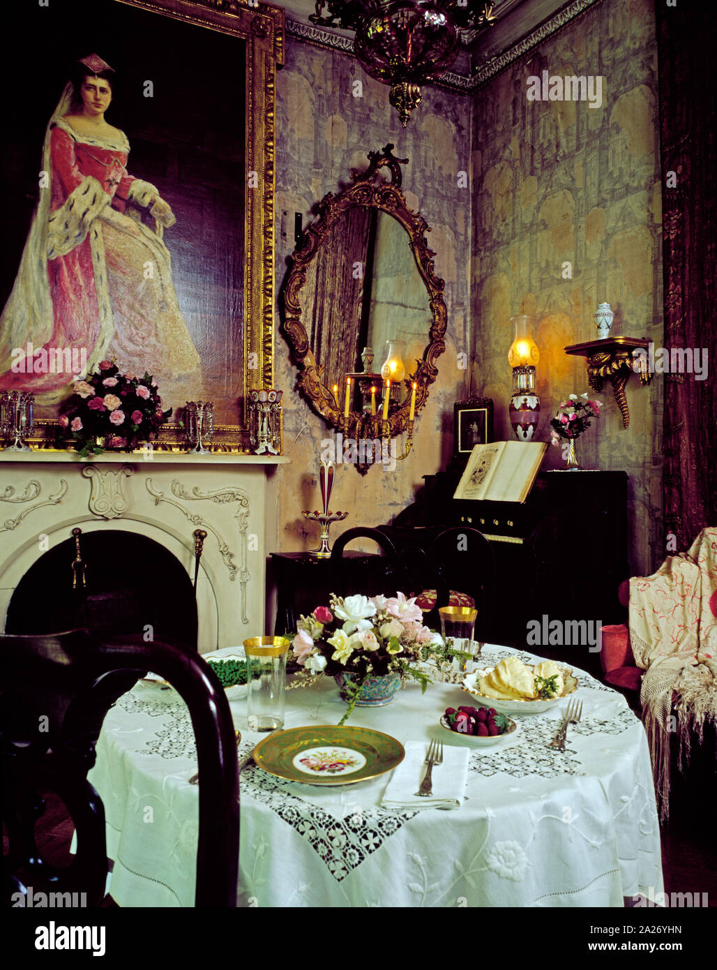 Portrait of Bessie Bringhurst Galt Smith which hangs in the breakfast ...