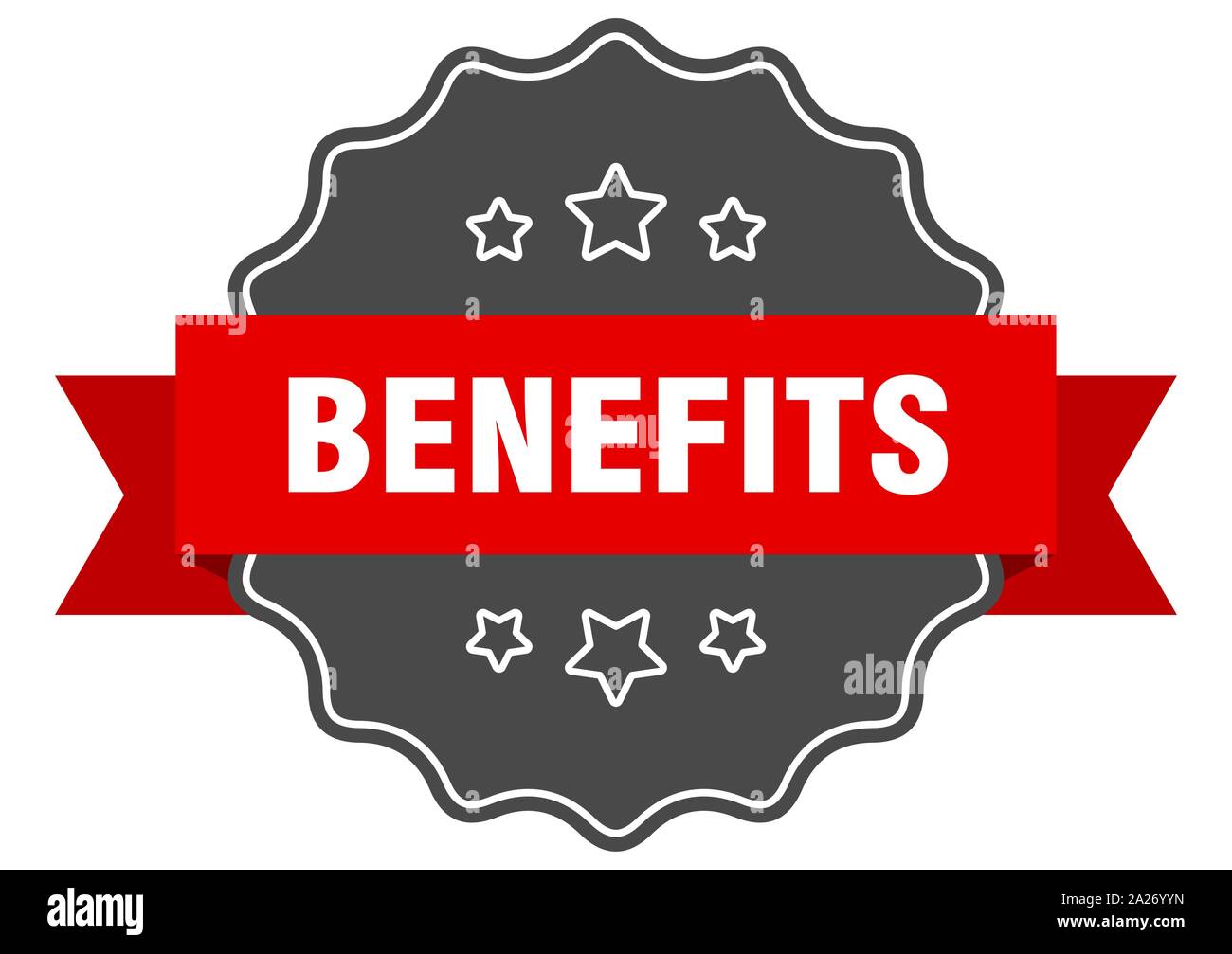 benefits red label. benefits isolated seal. benefits Stock Vector Image ...