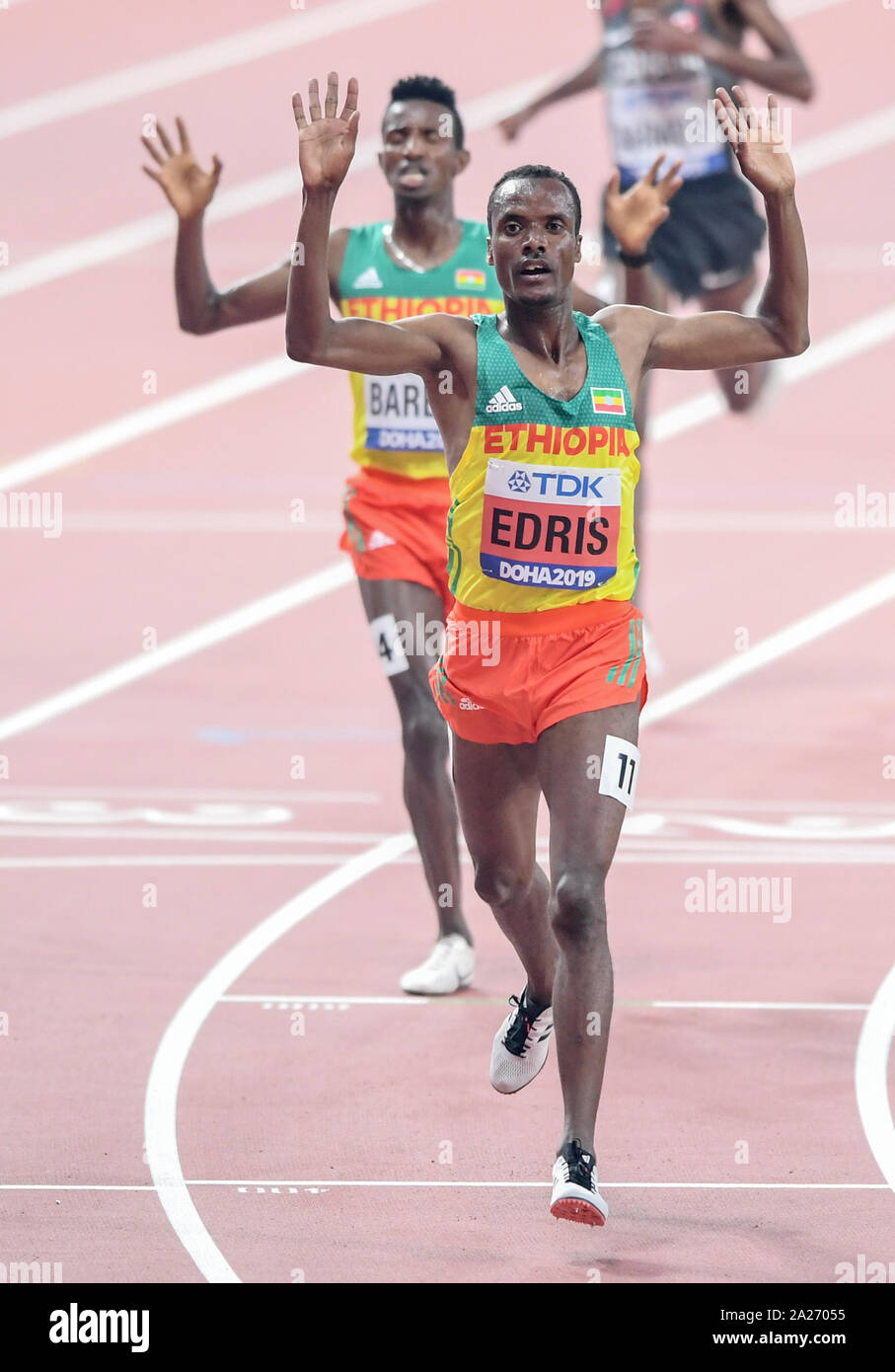 Muktar Edris (Ethiopia). 5000 metres Gold Medal. IAAF World Athletics ...