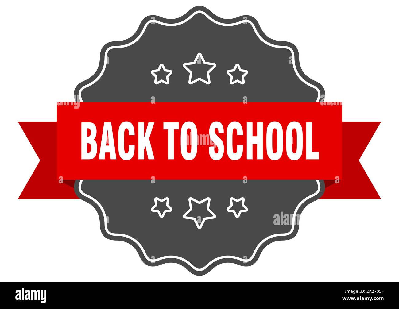 back to school red label. back to school isolated seal. back to school ...