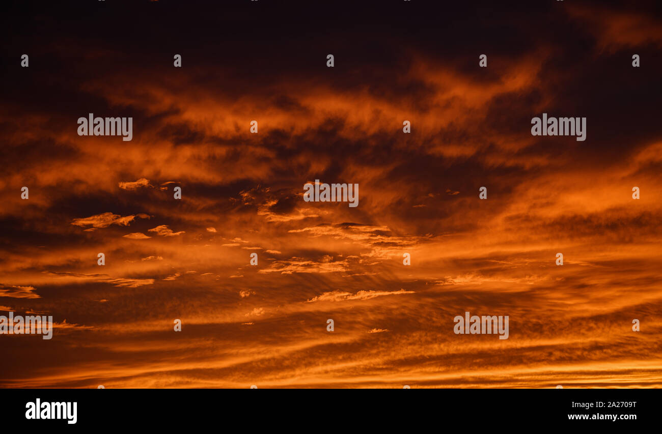 Dramatic sky. Sunset. Nature background Stock Photo - Alamy