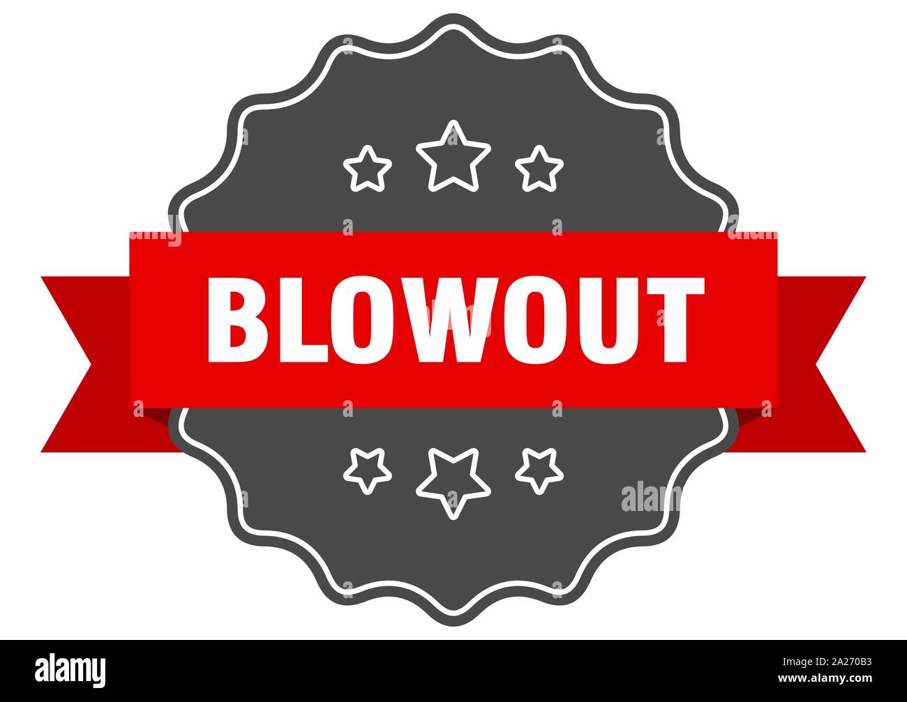 blowout red label. blowout isolated seal. blowout Stock Vector Image ...