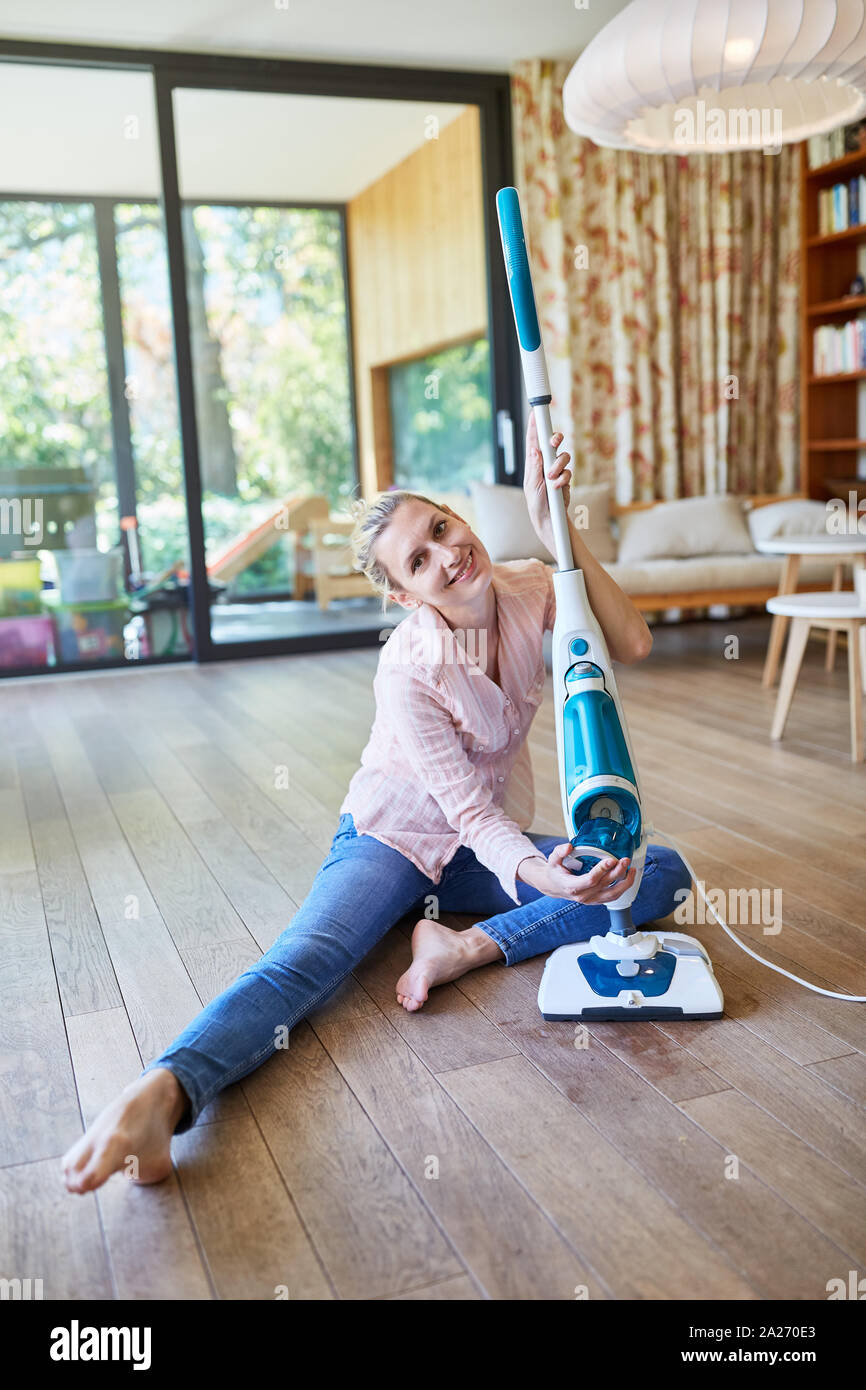 Housewife Cleaning Lady Mop High Resolution Stock Photography and ...