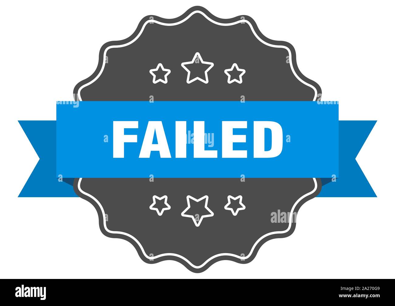 failed blue label. failed isolated seal. failed Stock Vector Image ...