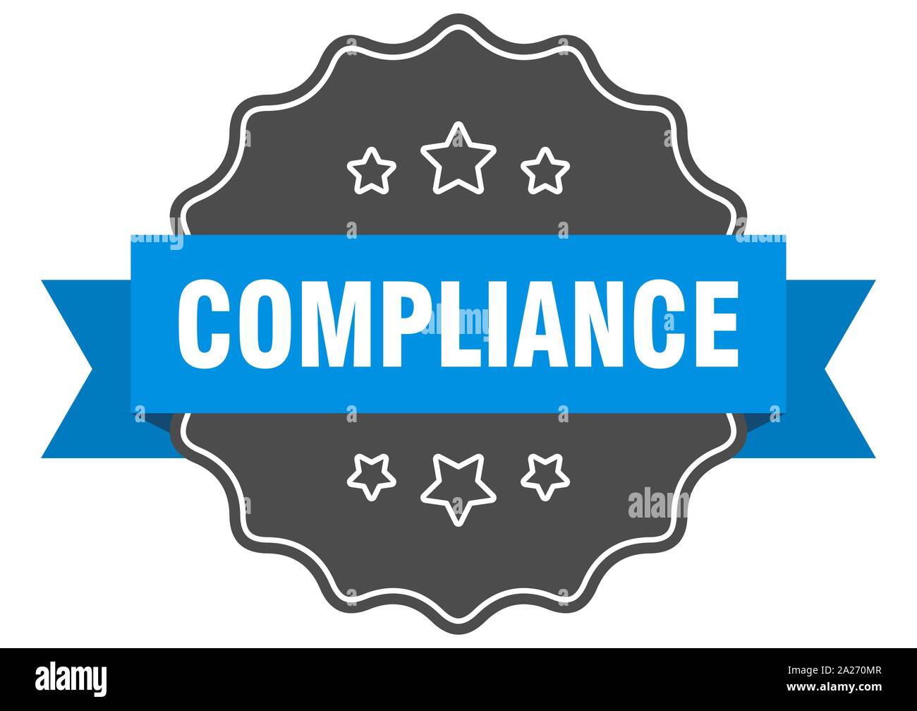 compliance blue label. compliance isolated seal. compliance Stock ...