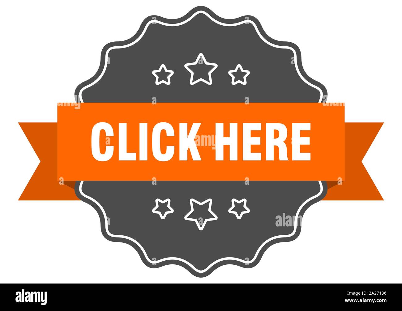 Click here seal hi-res stock photography and images - Alamy
