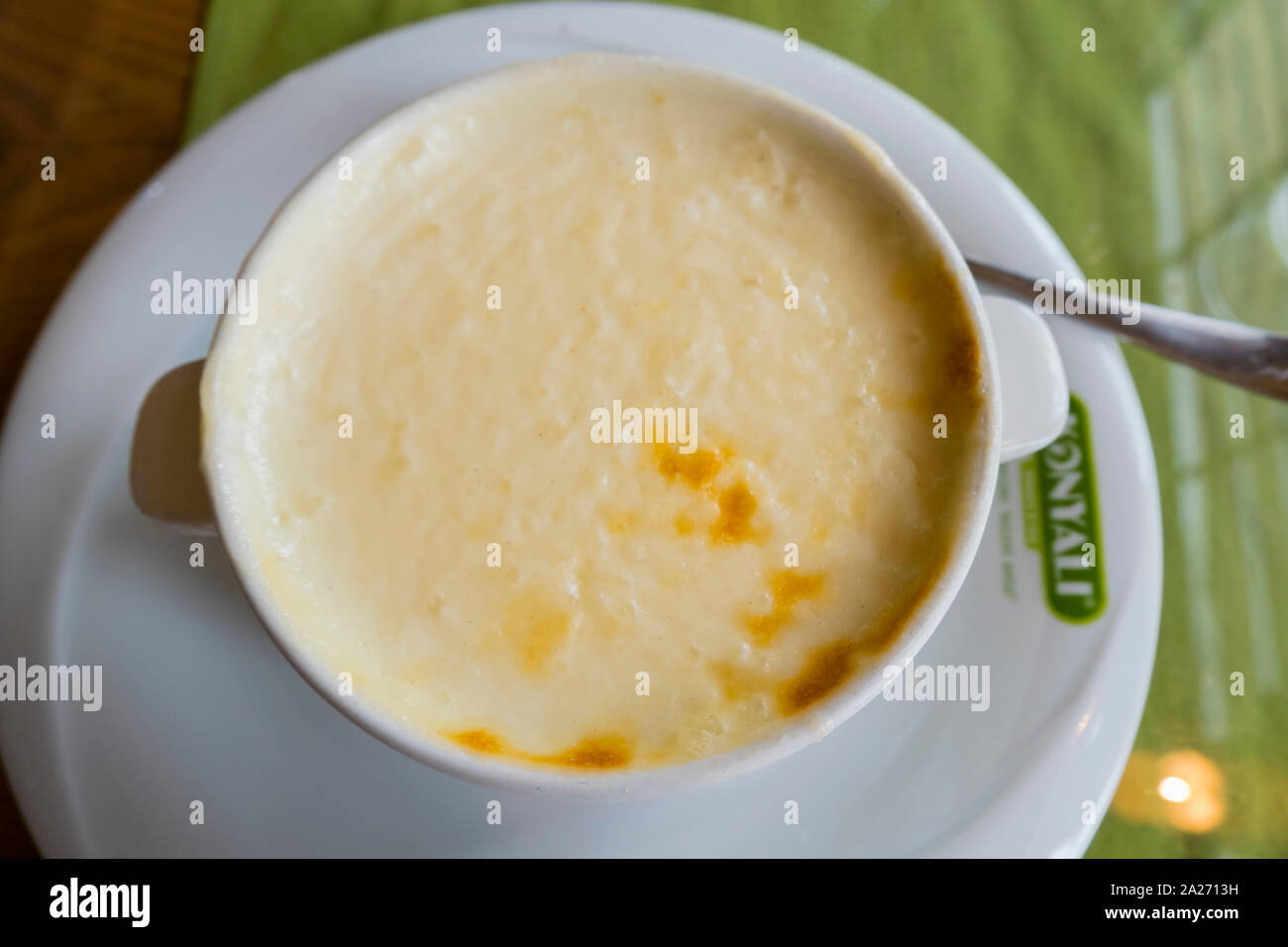 Sutlac, Turkish rice pudding, Sarajevo, Bosnia and Herzegovina Stock ...