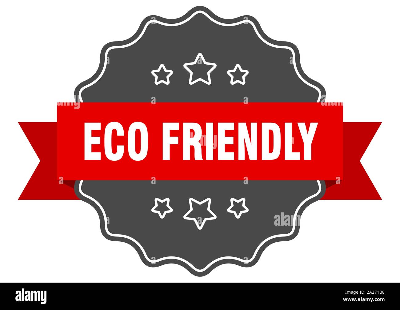 eco friendly red label. eco friendly isolated seal. eco friendly Stock ...