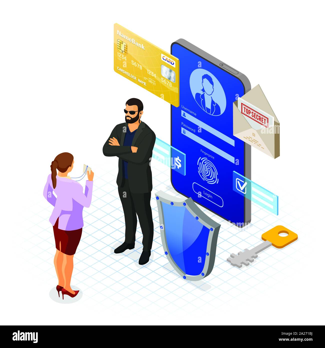 Hacker personal data hacking Cut Out Stock Images & Pictures - Alamy