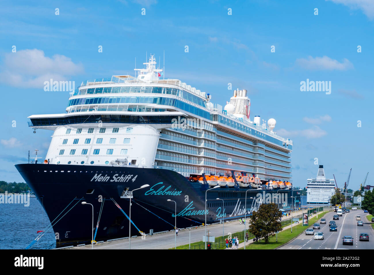 Cruise ship, Riga, Latvia Stock Photo - Alamy