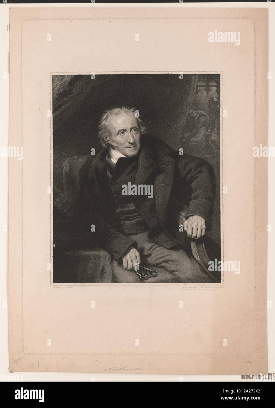 Portrait of Lord Northcote Stock Photo - Alamy