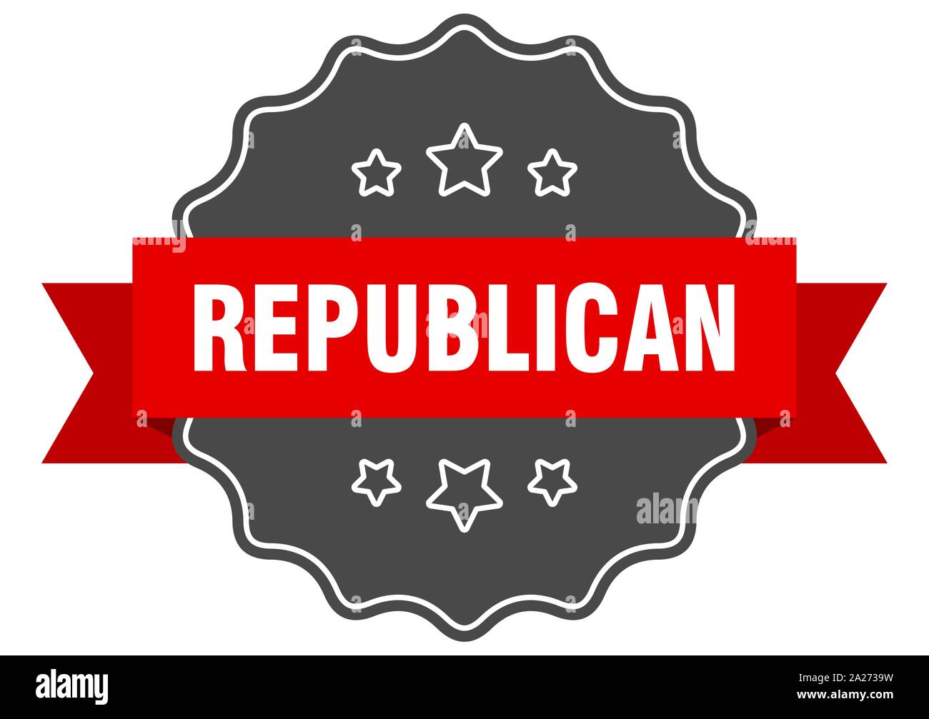 republican red label. republican isolated seal. republican Stock Vector ...
