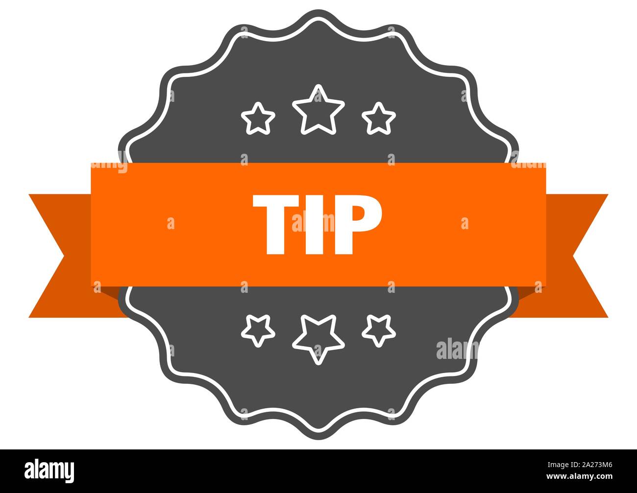 tip isolated seal. tip orange label. tip Stock Vector Image & Art - Alamy