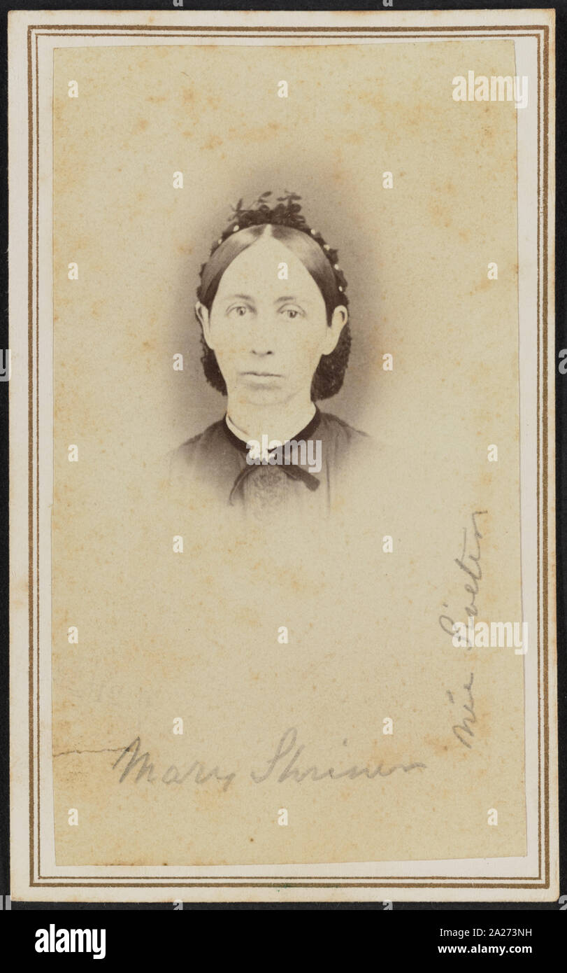 Portrait of Mary Siveter Shriner Stock Photo - Alamy