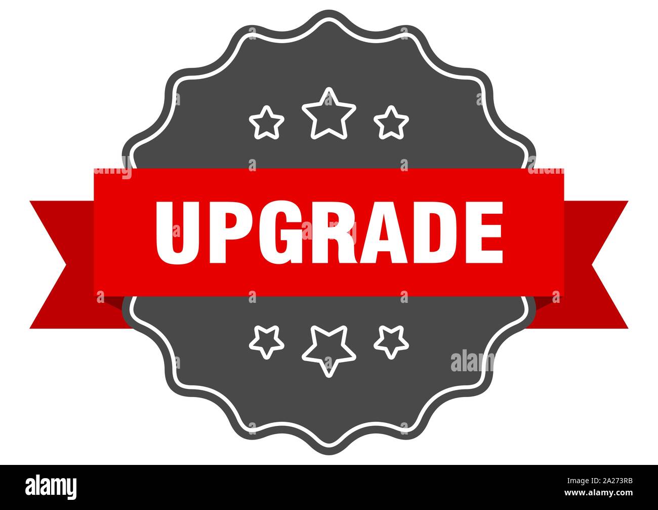 upgrade red label. upgrade isolated seal. upgrade Stock Vector Image ...