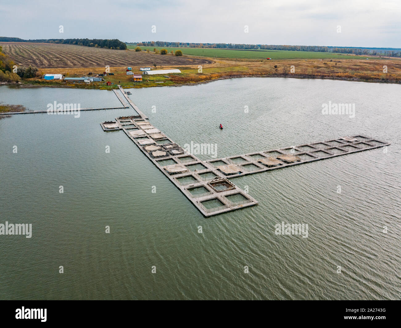 Fish hatchery aerial hi-res stock photography and images - Alamy