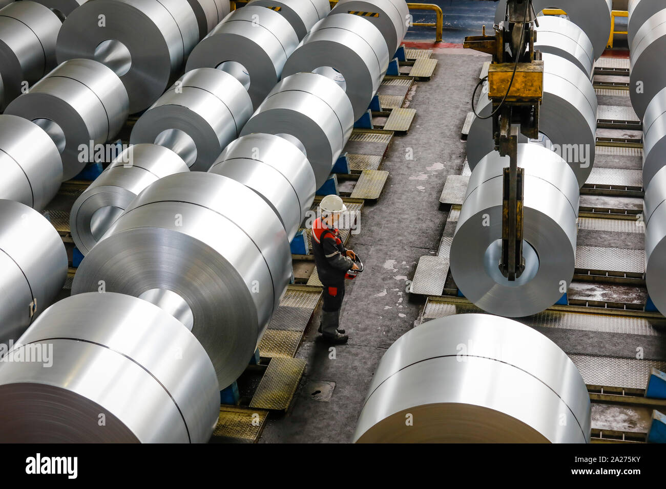 Galvanized steel coils hi-res stock photography and images - Alamy